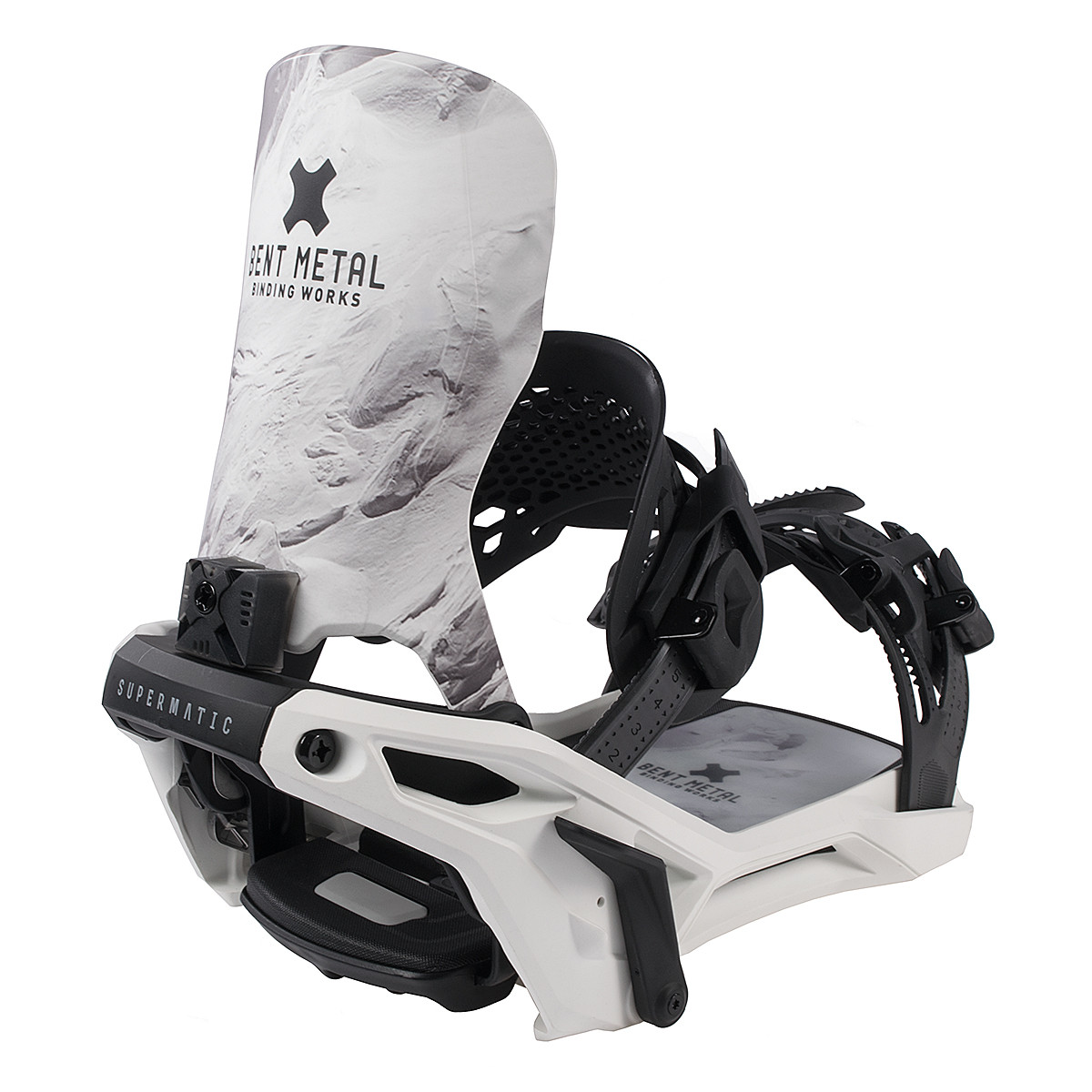 Wiązania snowboardowe Bent Metal Lightning Supermatic (White) 2026 ...